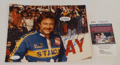 TIM RICHMOND Autographed Signed 8x10 Photo NASCAR JSA 1982 Inscription ...
