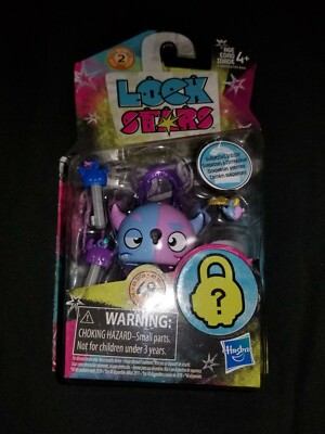LOCK STARS 2-06 Decorative Collectible Lock Pink Blue Horned Monster By ...