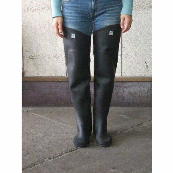 KOHSHIN Rubber Hip Wader A0003AA Unlined Washable Boots with Easy Care ...