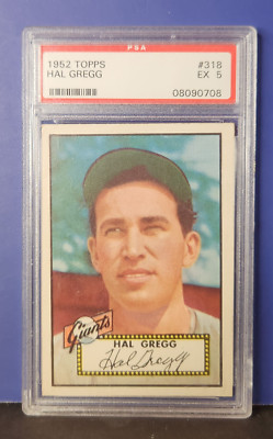 1952 Topps HAL GREGG #318 PSA 5 Giants *xplor_sports* | eBay