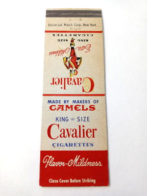 Vintage Matchbook: Cavalier Cigarettes | eBay