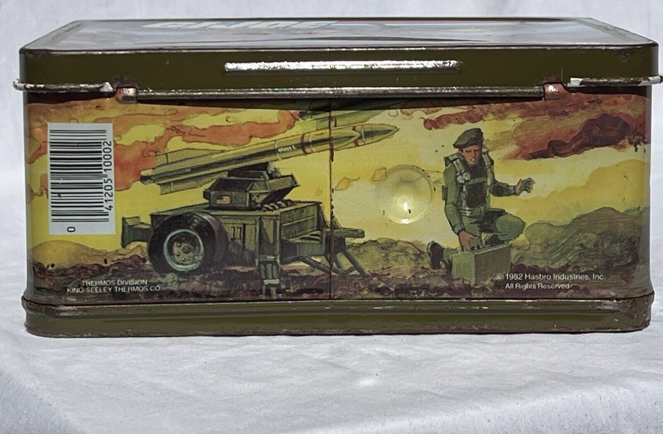 Vintage 1982 GI Joe Metal Lunch Box A Real American Hero King-Seeley No ...
