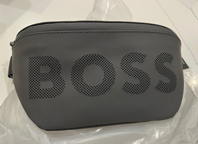 New HUGO BOSS BIG Logo Print Belt Bag Rubber Bumbag Fanny Pack Unisex ...