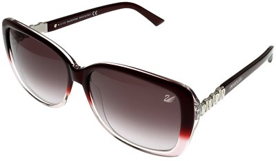 Swarovski Sunglasses Burgundy Women CLEO SW 30 71Z Rectangular | eBay