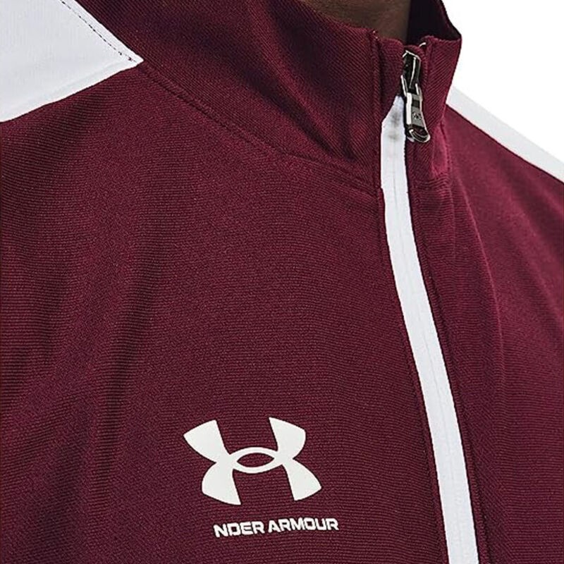 Under Armour UA Mens Challenger Maroon Sports Running Track Jacket ...