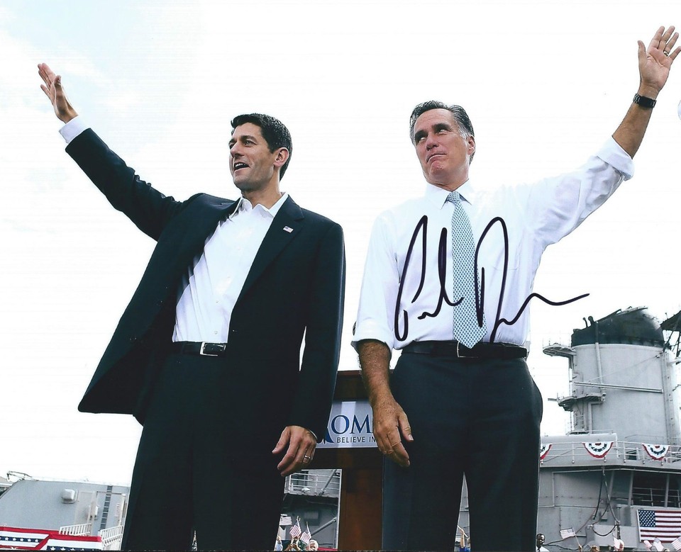 Republican PAUL RYAN Signed Autographed FRAMED Photo COA! PROOF! MITT ...