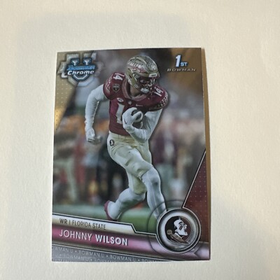 2023 Bowman Chrome University #22 Johnny Wilson Rookie Florida State ...