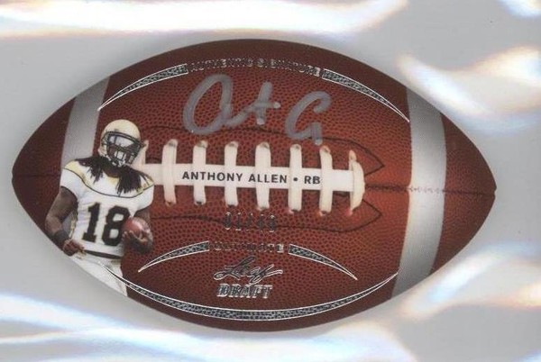 2011 Leaf Ultimate Draft - Football Die-Cuts #FB-AA1 Anthony Allen /49 ...