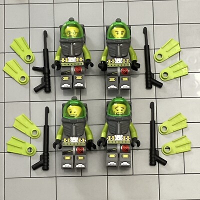 LEGO Atlantis Deep Sea Diver Jeff minifigure 8077 8075 G1 43 | eBay