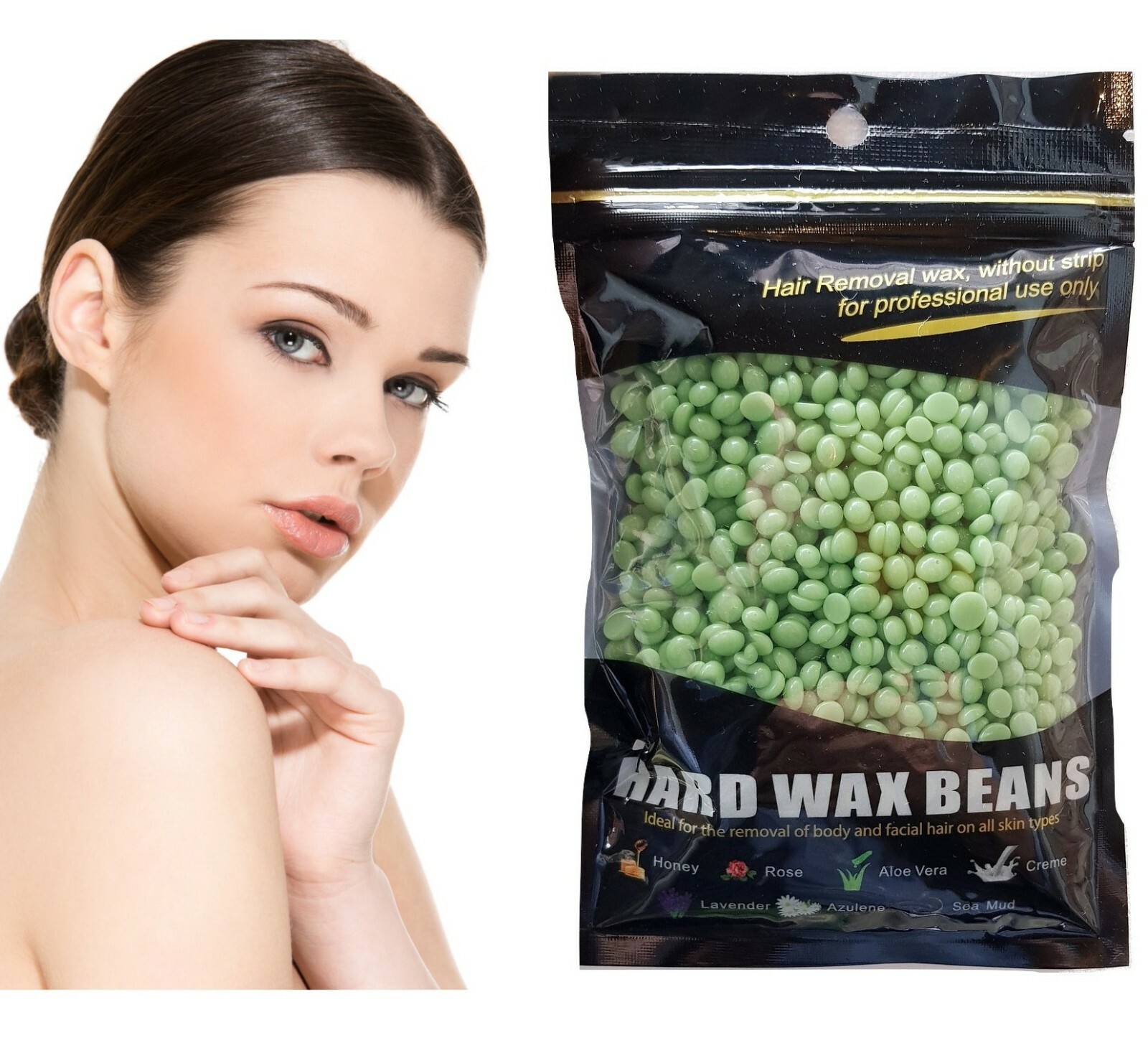 Vaxy NO STRIPS Stripless Film Hard Wax Pellet Beans Brazilian Bikini ...