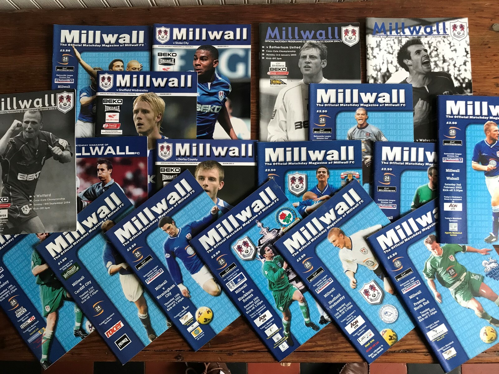 Large Selection of Millwall Home Programmes 1994 - 2018 'Excellent ...