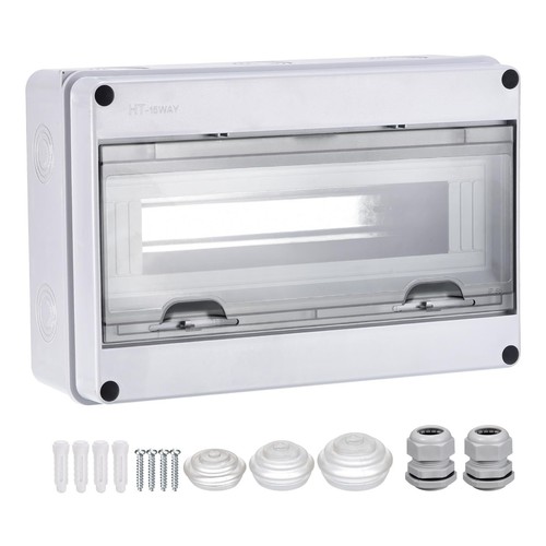 Circuit Breaker Box 15 Way IP65 Waterproof Distribution Protection Box ...