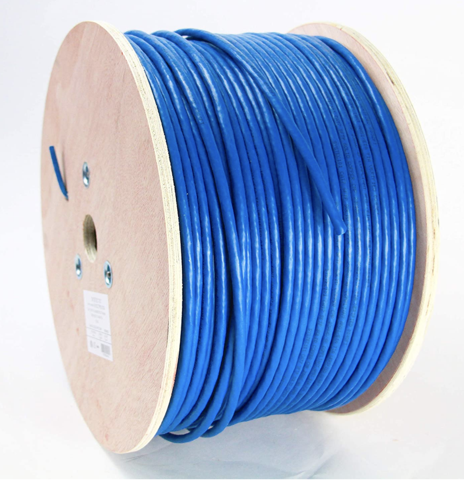 Cat 8 Ethernet Cable 1000FT Cat 8 Plenum Blue, Bare Copper 22AWG CMP | eBay