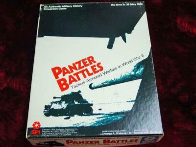 SPI 1979 - PANZER BATTLES game - Armored Warfare in WW II (UNP) Super ...