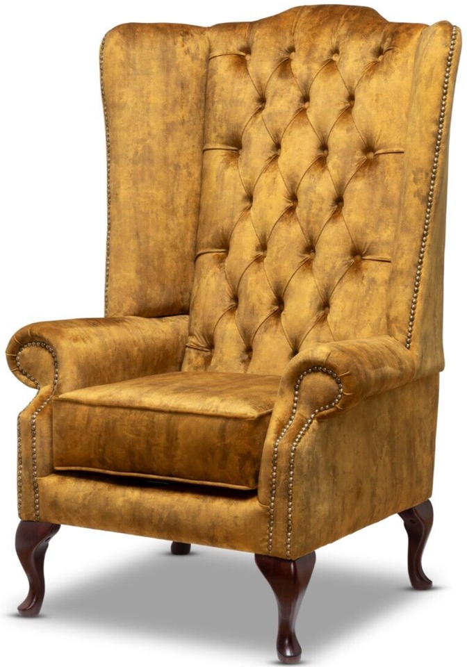 FAST DELIVERY Chesterfield Extra High back Classic Chair Vintage ...