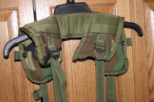 US Military Issue Load Bearing Vest LBV Magazine Equipment Woodland ...