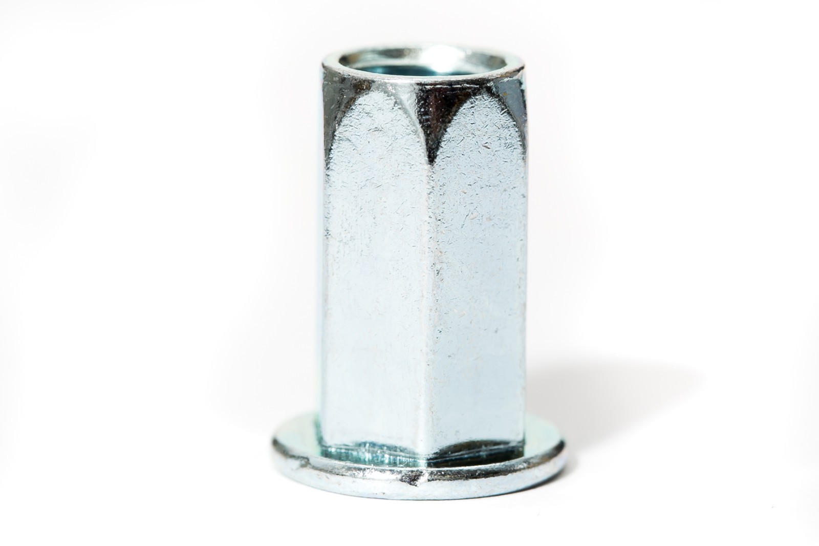 BLIND RIVET NUTS HEXAGON SHANK OPEN END FLAT HEAD M4 M6 M8 M10 ZINC ...