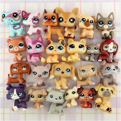 Random 3pcs lps Toys & 7pcs Accessories,Rare Old lps Pets Action Figure ...