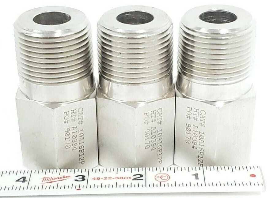 LOT OF 3 NEW BUTECH 10A16P12P ADAPTERS HT#: A10394 PO#: 90170 | eBay