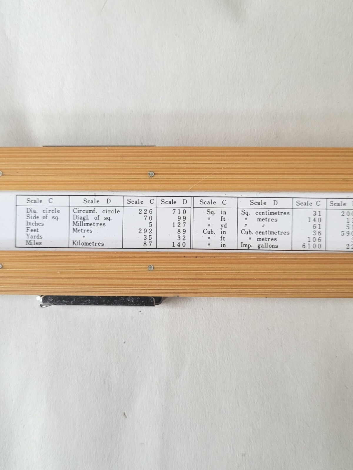 Vintage Frederick Post Co. 1447 Bamboo Slide Rule Ruler, Japan | eBay