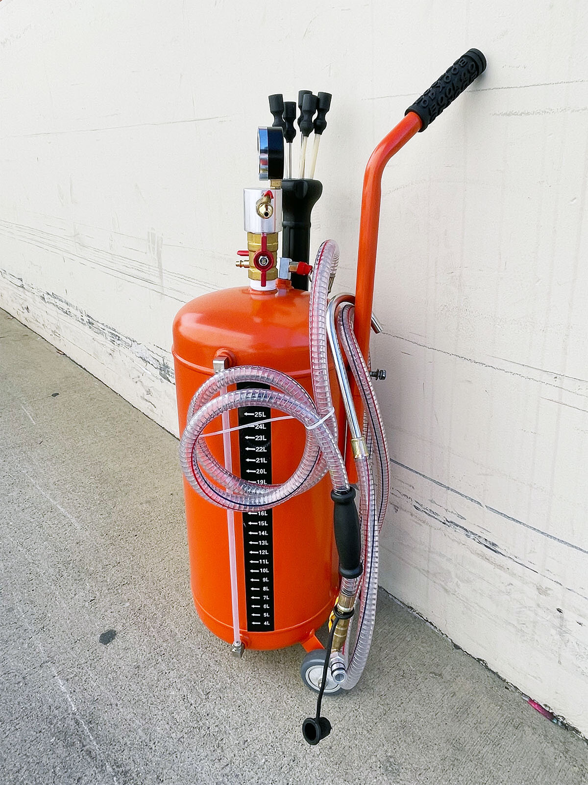 6 Gallon Oil Extractor Extract Fluid Evacuator Tank Vacuum Evacuate w/6 ...