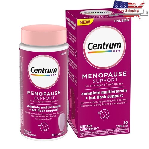 Menopause Support Multivitamin Women Hot Flash Relief 30 Vegetarian ...