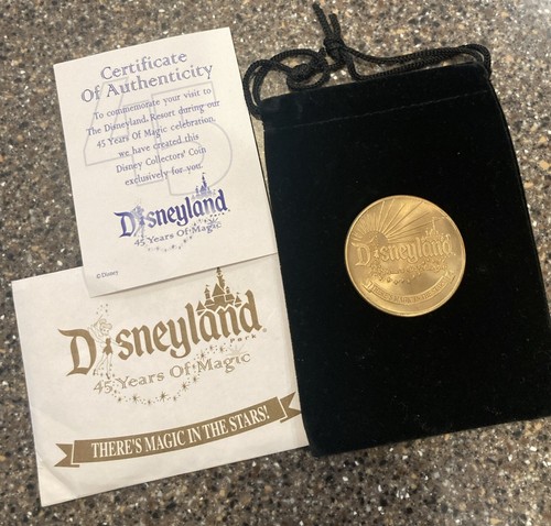 DISNEYLAND 45 Years of Magic Kingdom Token Coin | eBay