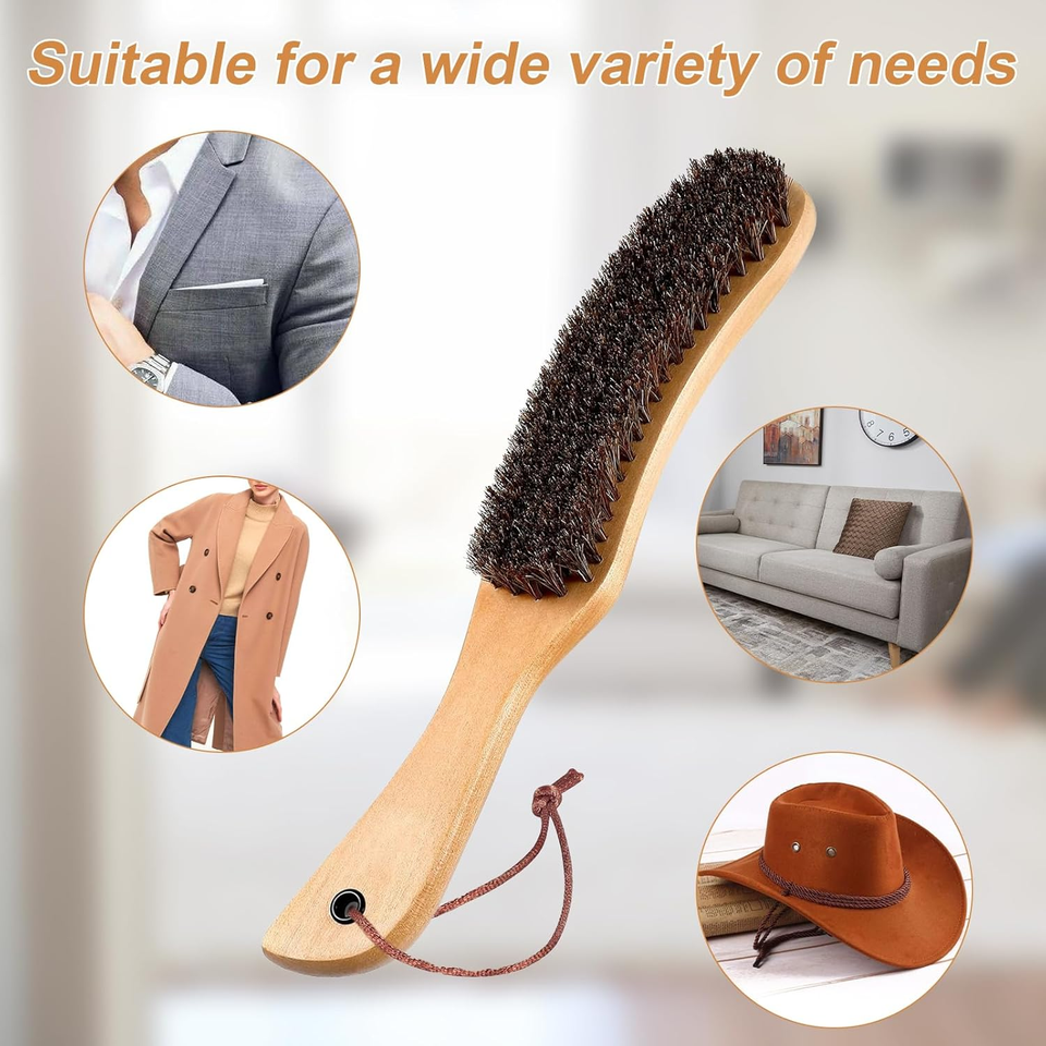 2 PCS Felt Hat Brushes Kit,Cowboy Hat Cleaner Including Horse Hair ...
