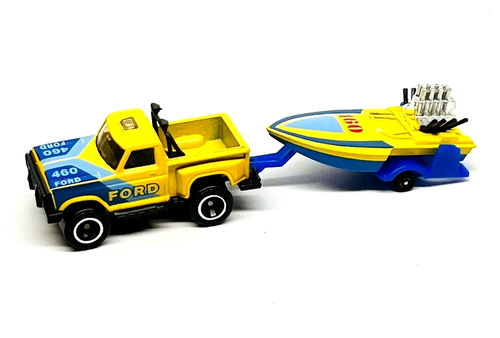 Matchbox International TP-119 Ford Flareside & Seafire in yellow & blue ...