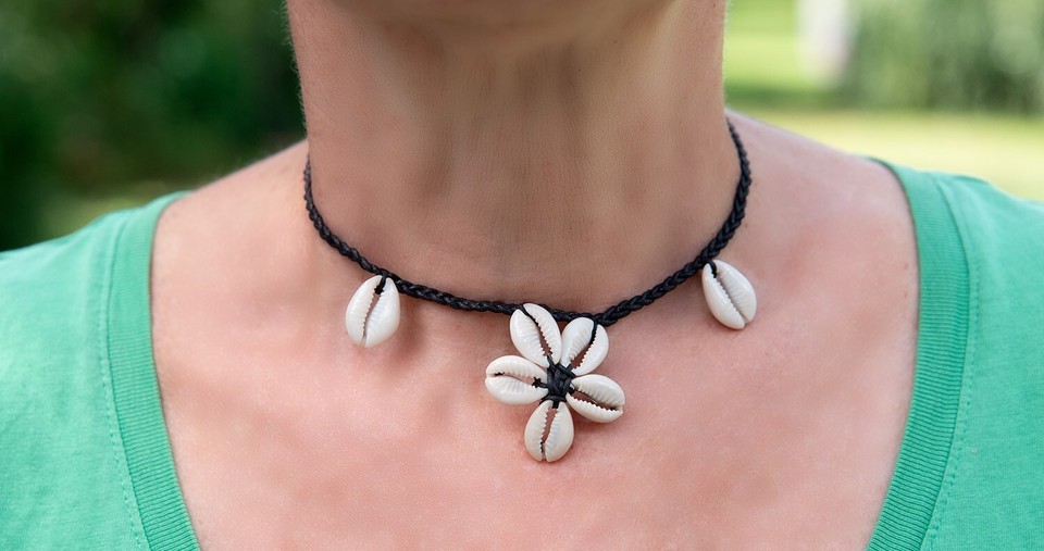 Necklace Cauri Collar Flower - Jewelry Cowrie Shell - 4778 | eBay