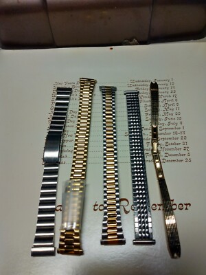 Women’s Watch Band Parts Lot Of 5 Metal Watch Bands Parts Crafts ...