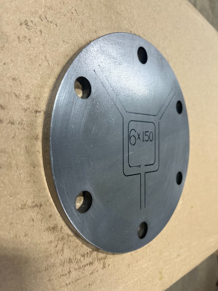 6 x 150 Rim Wheel Mount Plate 3/8" Steel | Unfinished | Rear | Lifetime ...