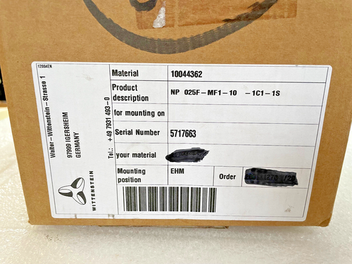 WITTENSTEIN NP 025F-MF1-10-1C1-1S Gearbox *** | eBay