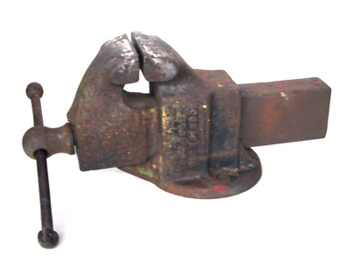 VINTAGE ROCK ISLAND 4-1/2" WIDE JAW MACHINIST BENCH VISE, MISSING BASE ...