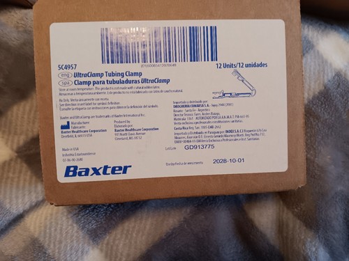 New Baxter UltraClamp Tubing Clamp Medical 5C4957 - 12 Units Factory ...