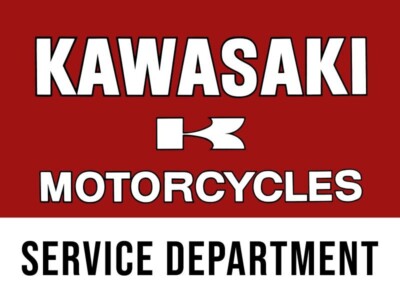 Kawasaki Motorcycles Service Department NEW Advertising Sign: 18x24 ...