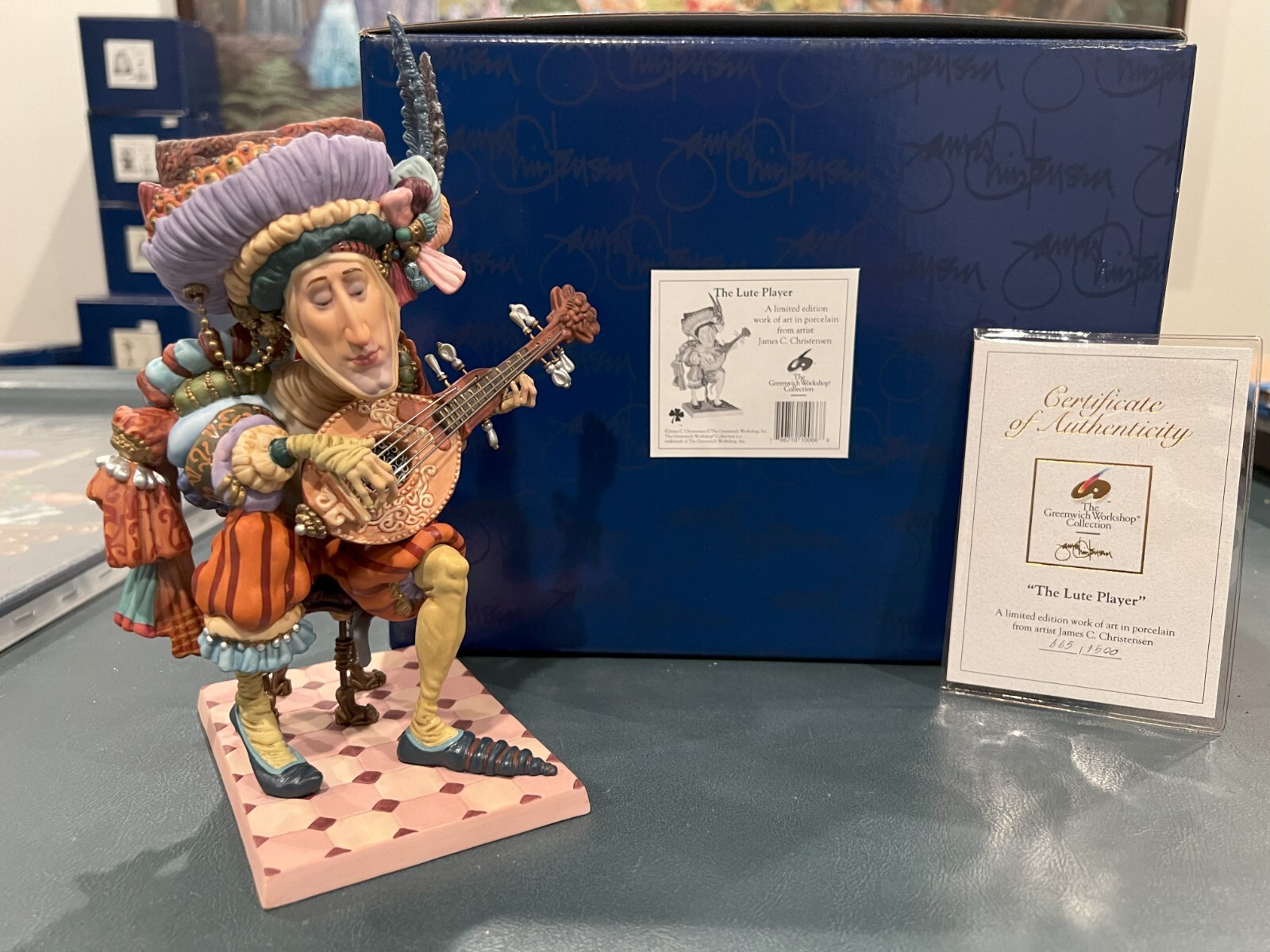James Christensen - Lute Player Porcelain Sculpture | eBay