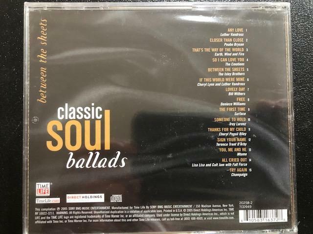 Various Artists Classic Soul Ballads Between The Sheets CD for sale ...