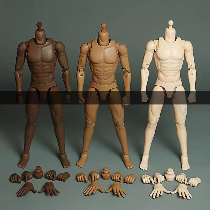 Moveable Jointed 1/6 Scale Male Action Body for 12" Figure Action Model ...