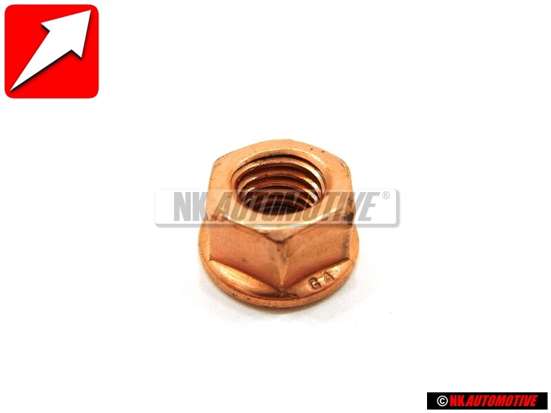 Original VW Hexagon Collar Nut Self Locking - N 91130801 | eBay