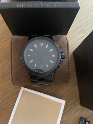 Mens Michael Kors MK8279 Chronograph Watch Black | eBay UK