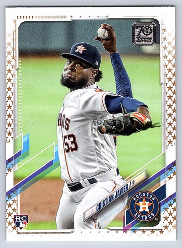2021 Topps Factory Set Gold Stars # 183 - Cristian Javier - Houston ...