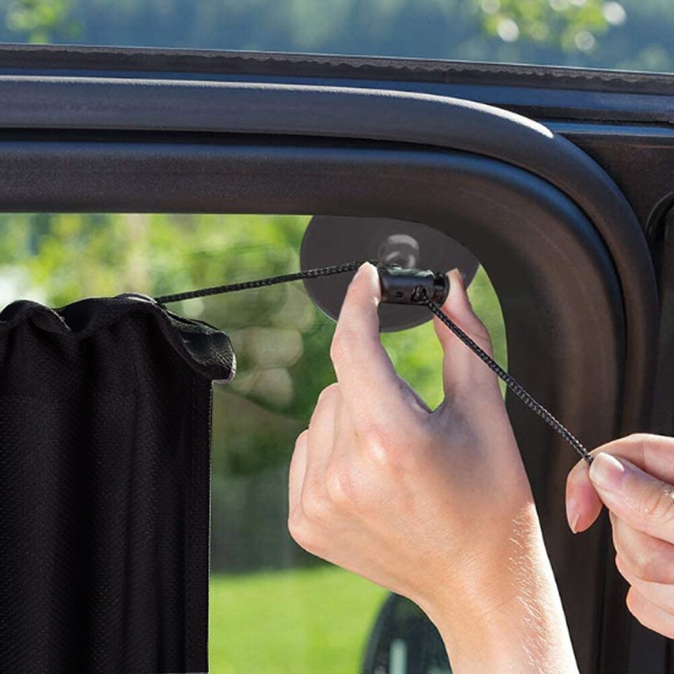 2pcs Car Sunshade Side Window Privacy Curtain Heat Insulation Cover UV ...