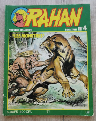 RAHAN (2EME SERIE) ** TOME 4 (31) LES MONSTRES ** 1978 LECUREUX/CHERET ...