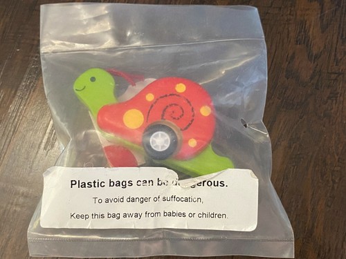 Solid Wooden Snail Design Pullback Racer For Childrens New Slug Pull ...