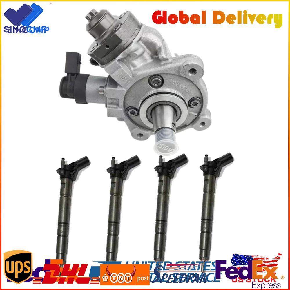 4pcs/set Fuel injector 03L130277A+Fuel Injection Pump For Audi VW Skoda ...