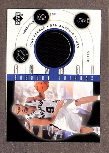 2002-03 Upper Deck #SC-TP Tony Parker Scoring Threads | eBay