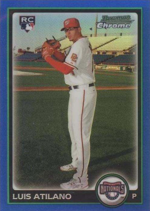 2010 Bowman Chrome - Luis Atilano #213 Blue Refractor /150 (RC) for ...