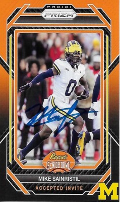 2024 SENIOR BOWL MICHIGAN MIKE SAINRISTIL WASHINGTON COMMANDERS ROOKIE ...