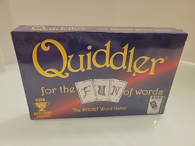 NEW QUIDDLER Card Game - for the FUN of Words The Short Word Game 1998 ...